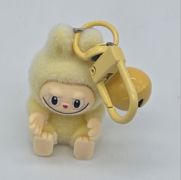 None | Accessories | Yellow Plush Have A Seat Labubu Keychain With ...